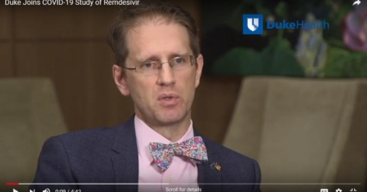 Duke Joins First National Effort to Test a Potential COVID-19 Therapy ...